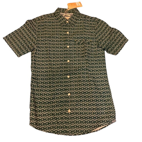 Fat Face | Shirts | Bogo Free Fat Face Ss Mens Calder Print Khaki Green ...